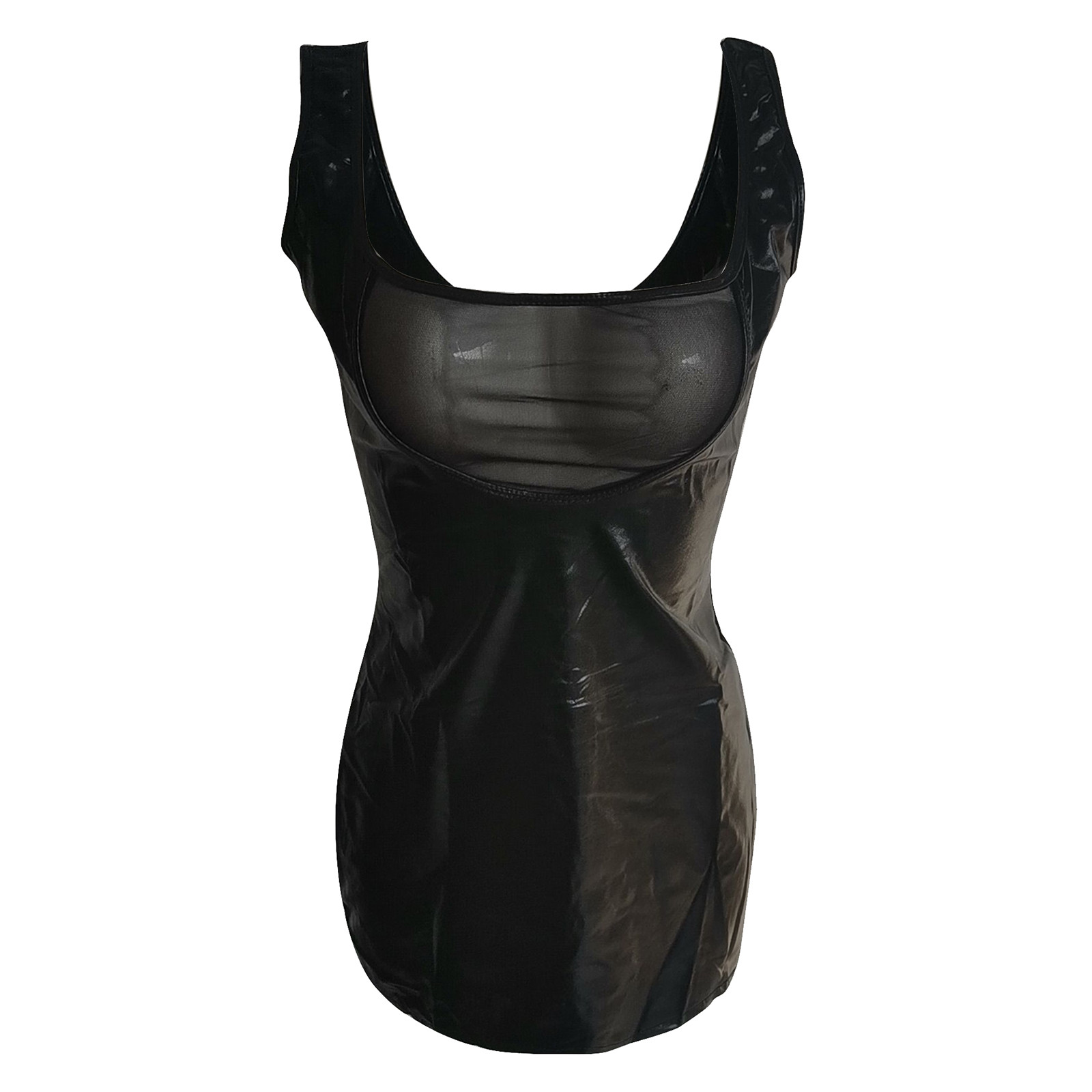Rpvati Womens Plus Size Lingerie Wear Sexy Square Neck Spaghetti Strap